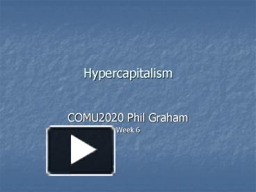 Hypercapitalism presentation | free to download