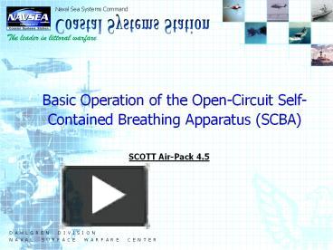 PPT – Basic Operation of the Open-Circuit Self-Contained Breathing ...