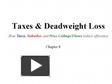 PPT – Taxes PowerPoint presentation | free to download - id: 4087f2-Y2FkN