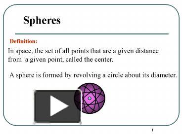 Spheres presentation | free to download