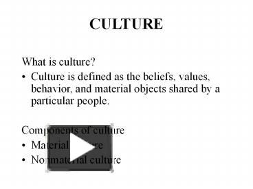 CULTURE presentation | free to download
