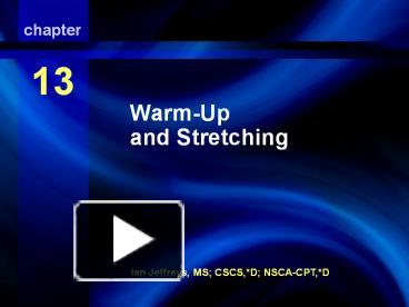 PPT – Warm-Up and Stretching PowerPoint presentation | free to download ...