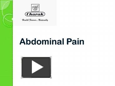 PPT – Abdominal Pain PowerPoint presentation | free to download - id ...