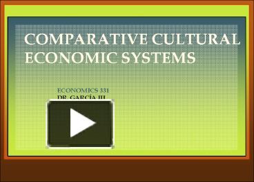 PPT – COMPARATIVE CULTURAL PowerPoint presentation | free to view - id ...