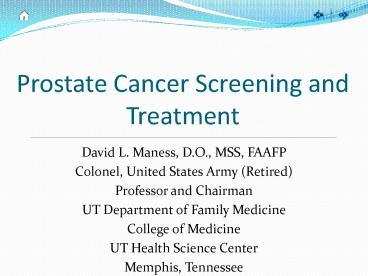 PPT – Prostate Cancer Screening and Treatment PowerPoint presentation ...
