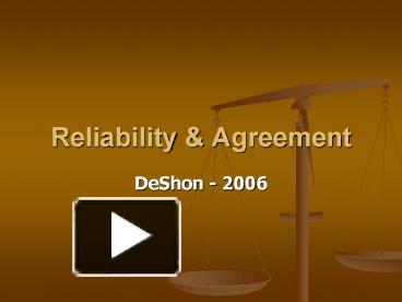 PPT – Reliability PowerPoint presentation | free to download - id ...