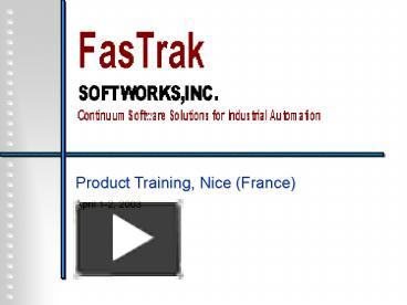 PPT – FasTrak SoftWorks Inc. Continuum Software Solutions for ...