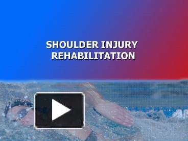 SHOULDER INJURY presentation | free to view