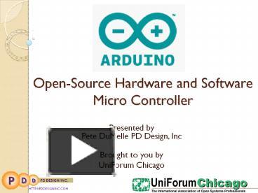 PPT – Open-Source Hardware and Software Micro Controller PowerPoint ...