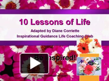 10 Lessons of Life presentation | free to view