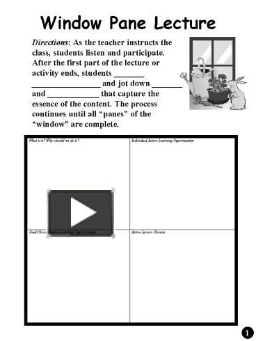PPT – Window Pane Lecture PowerPoint presentation | free to download ...