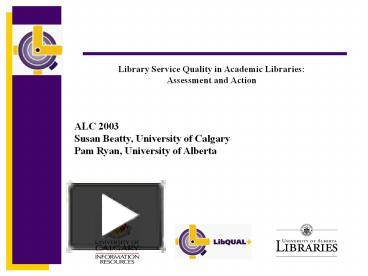 Library Service Quality in Academic Libraries: presentation | free to ...