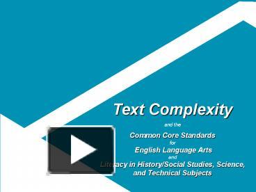 Text Complexity presentation | free to view