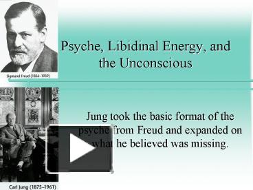 PPT – Psyche, Libidinal Energy, and the Unconscious PowerPoint ...