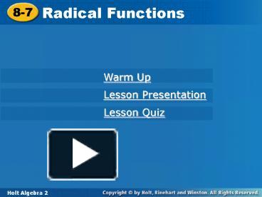 PPT – Radical Functions PowerPoint presentation | free to view - id ...