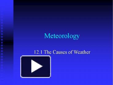 Meteorology presentation | free to download
