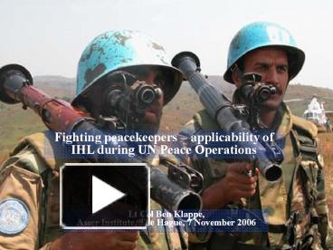 UN DPKO presentation | free to download