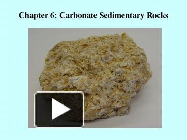 Chapter 6: Carbonate Sedimentary Rocks presentation | free to view