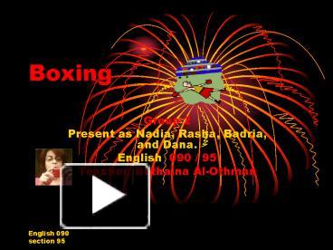 PPT – Boxing PowerPoint presentation | free to view - id: 4188ed-MjEwY