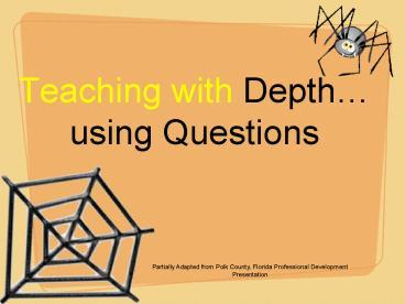 PPT – Teaching with Depth PowerPoint presentation | free to view - id ...