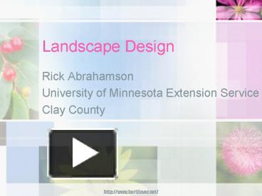 PPT – Landscape Design PowerPoint presentation | free to view - id ...