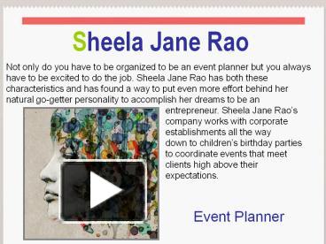 Sheela Jane Rao presentation | free to download