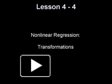 PPT – Nonlinear Regression: PowerPoint presentation | free to download ...