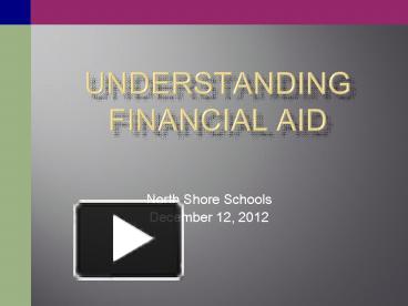 PPT – Understanding Financial Aid PowerPoint presentation | free to ...