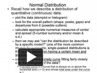 PPT – Normal Distribution PowerPoint presentation | free to download ...