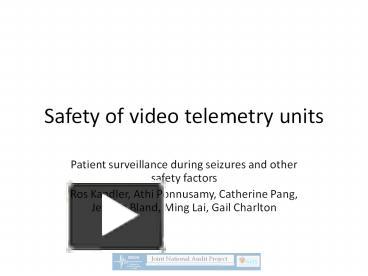 PPT – Safety of video telemetry units PowerPoint presentation | free to ...