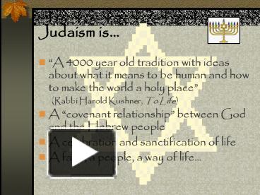 Judaism is presentation | free to download