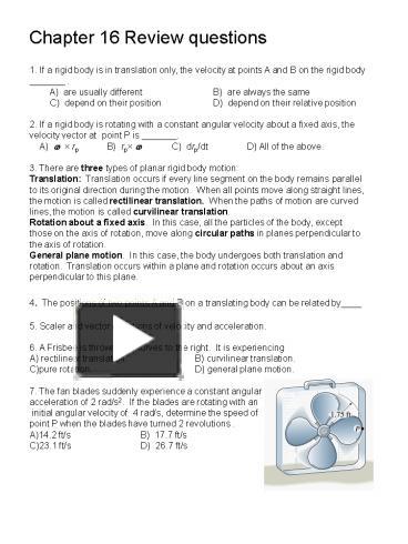 PPT – Chapter 16 Review questions PowerPoint presentation | free to ...