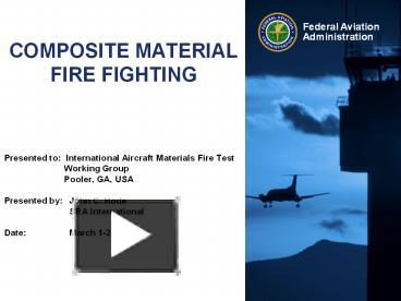 PPT – COMPOSITE MATERIAL FIRE FIGHTING PowerPoint presentation | free ...
