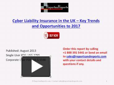 PPT – 2017 Analysis of Cyber Liability Insurance Industry in the UK ...