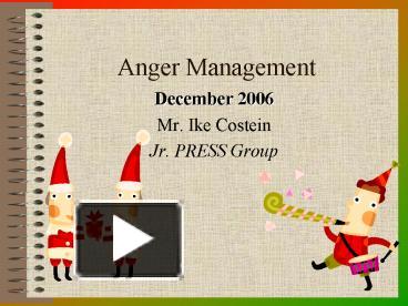 PPT – Anger Management PowerPoint presentation | free to view - id ...