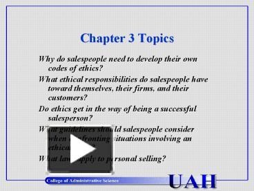 Chapter 3 Topics presentation | free to view