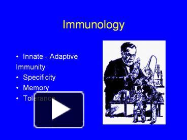 PPT – Immunology PowerPoint presentation | free to download - id ...