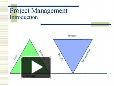 PPT – Project Management Introduction PowerPoint presentation | free to ...