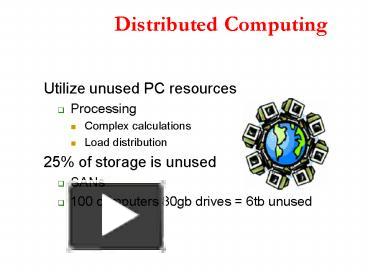 PPT – Distributed Computing PowerPoint presentation | free to view - id ...