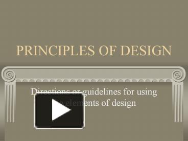 PRINCIPLES OF DESIGN presentation | free to download