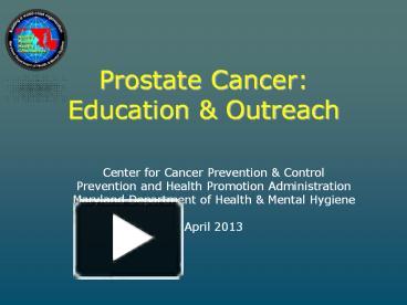 Prostate Cancer: Education presentation | free to download