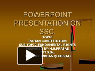 POWERPOINT PRESENTATION ON SSC. presentation | free to download
