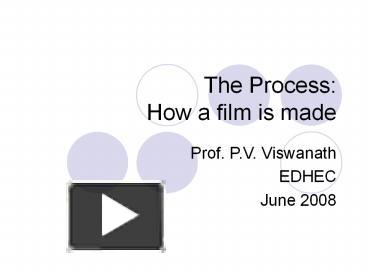 The Process: How a film is made presentation | free to download