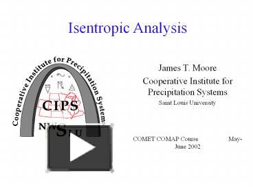 Isentropic Analysis Techniques: Basic Concepts presentation | free to view