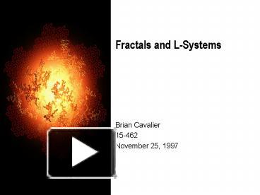 PPT – Fractals and L-Systems PowerPoint presentation | free to download ...