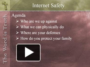 PPT – Internet Safety PowerPoint presentation | free to view - id ...