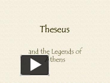 Theseus presentation | free to download