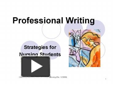 Professional Writing presentation | free to download