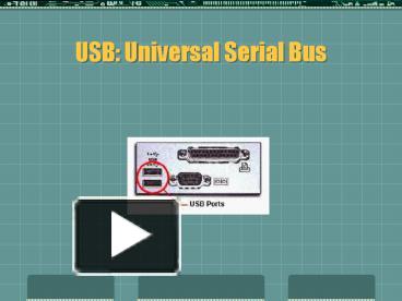 PPT – USB: Universal Serial Bus PowerPoint presentation | free to view ...