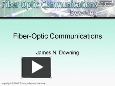 PPT – Fiber-Optic Communications PowerPoint presentation | free to ...